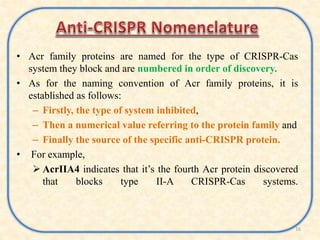 ANTI-CRISPRs | PPTX