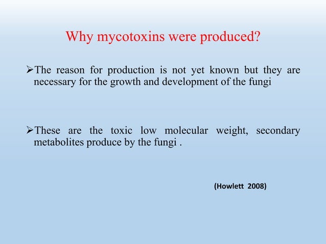 Mycotoxin contamination in food crops and its management | PPTX ...