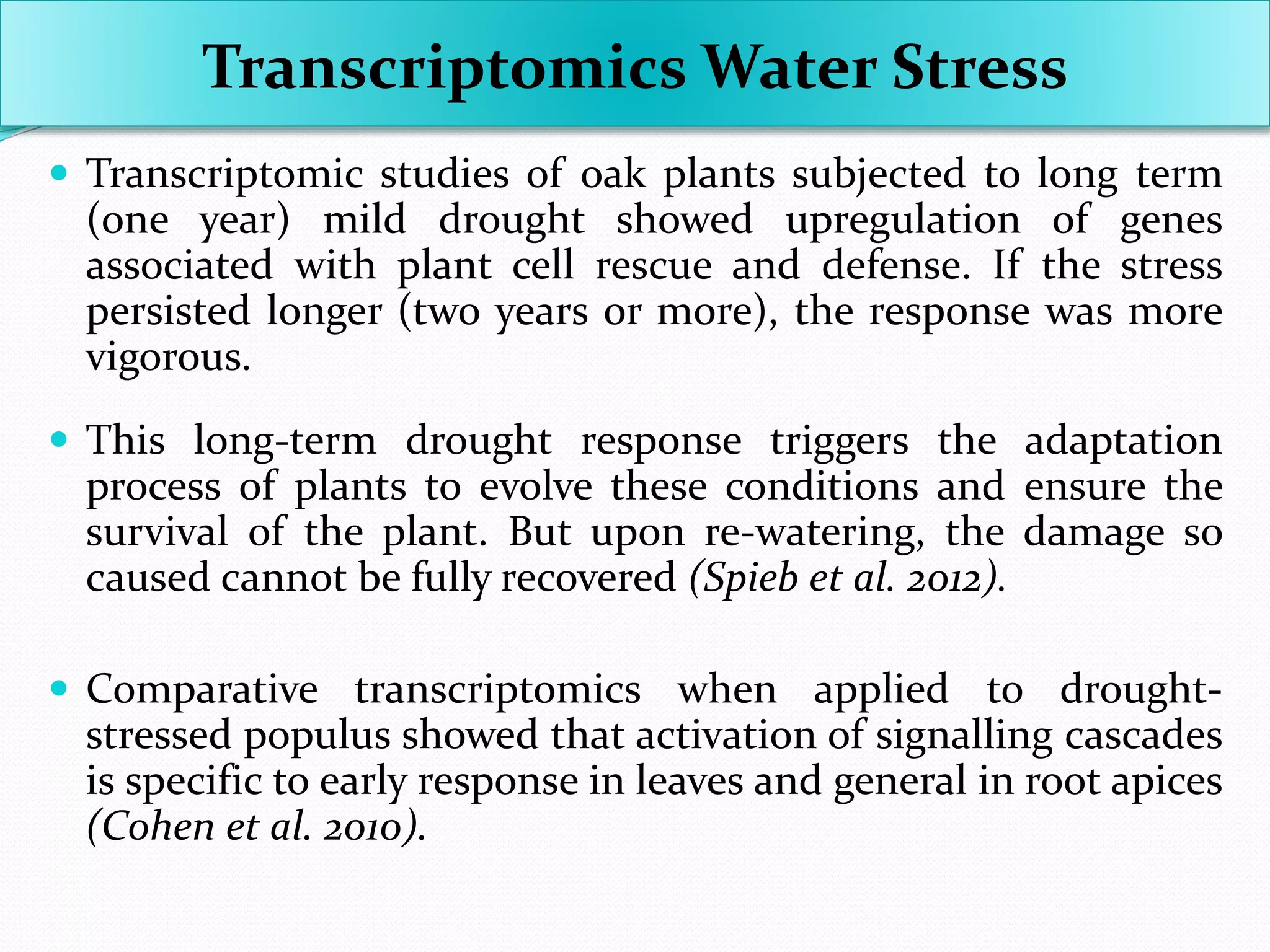 Transcriptomics: A time efficient tool for crop improvement | PPTX