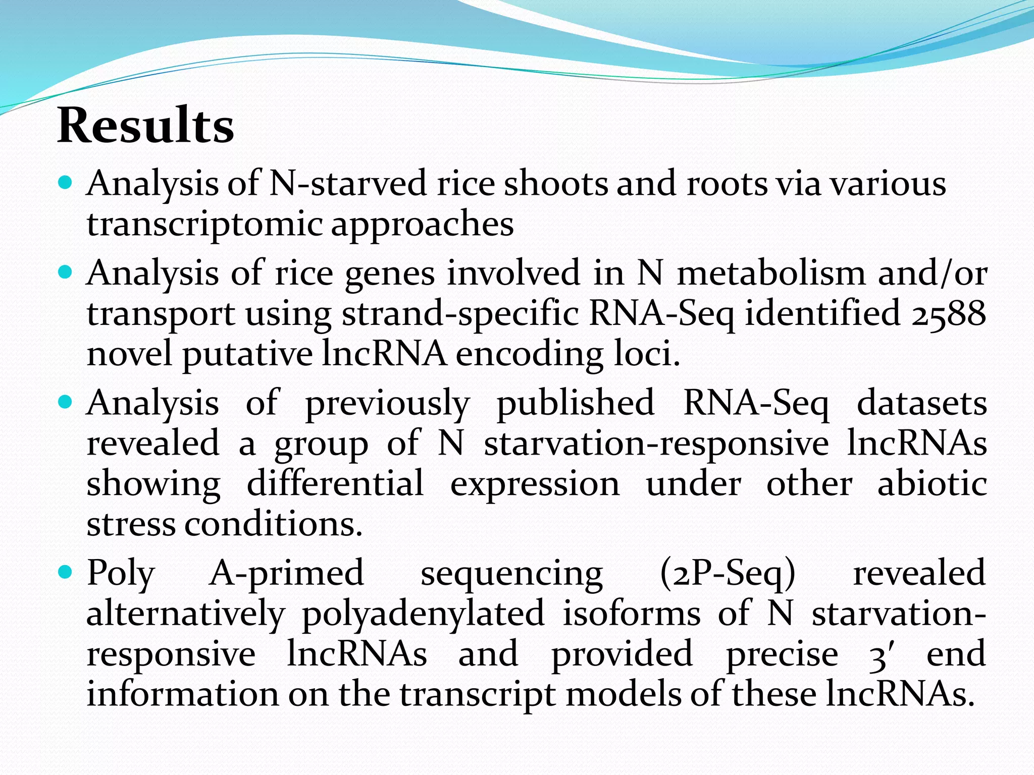 Transcriptomics: A time efficient tool for crop improvement | PPTX