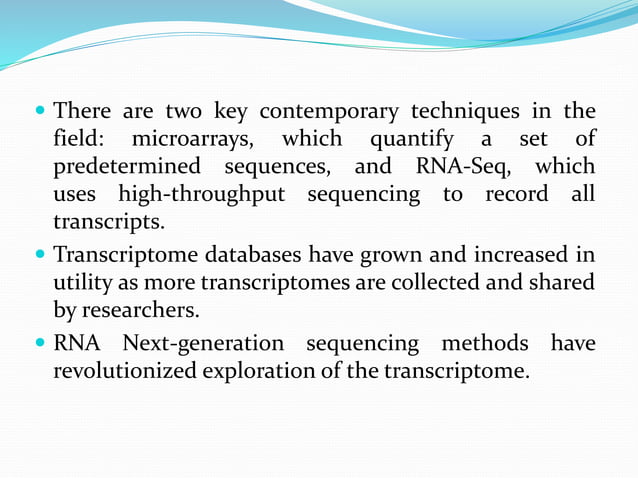 Transcriptomics: A time efficient tool for crop improvement | PPTX ...