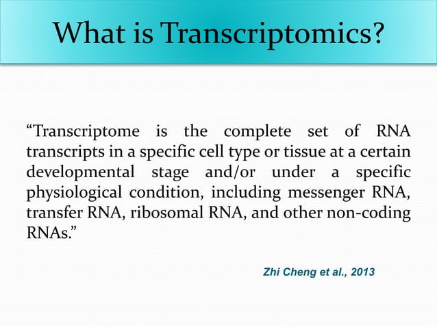 Transcriptomics: A time efficient tool for crop improvement | PPTX ...
