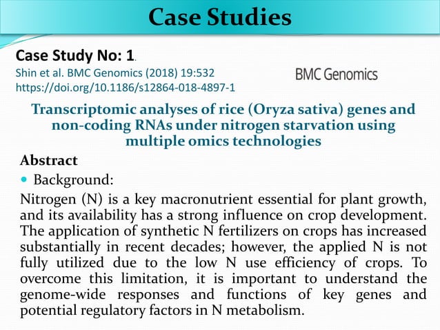 Transcriptomics: A time efficient tool for crop improvement | PPTX ...