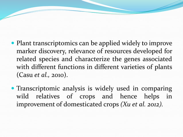 Transcriptomics: A time efficient tool for crop improvement | PPTX ...