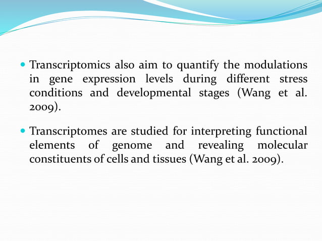 Transcriptomics: A time efficient tool for crop improvement | PPTX ...
