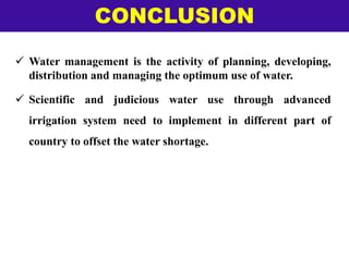 Water Management in Fruit Crops | PPT