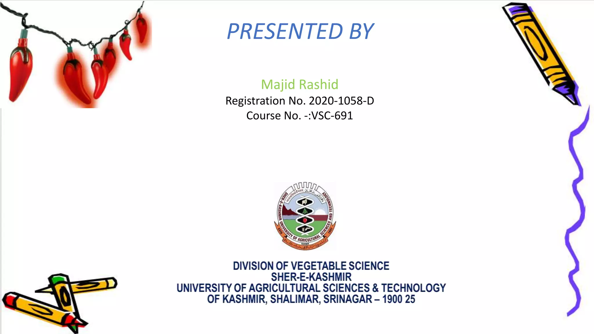 SPICE CROPS: Production, Breeding & Biotechnological Techniques for ...