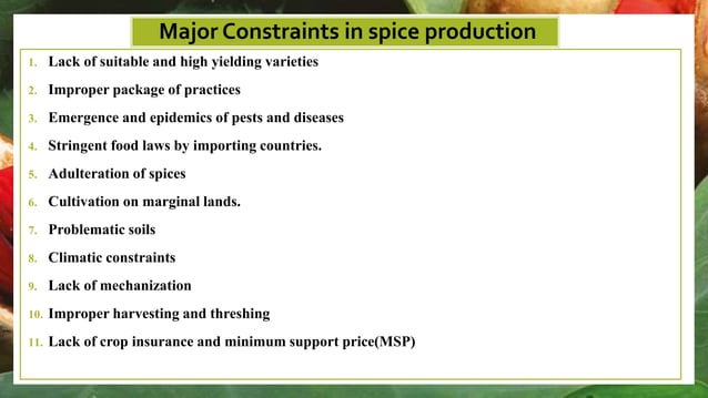 SPICE CROPS: Production, Breeding & Biotechnological Techniques for ...