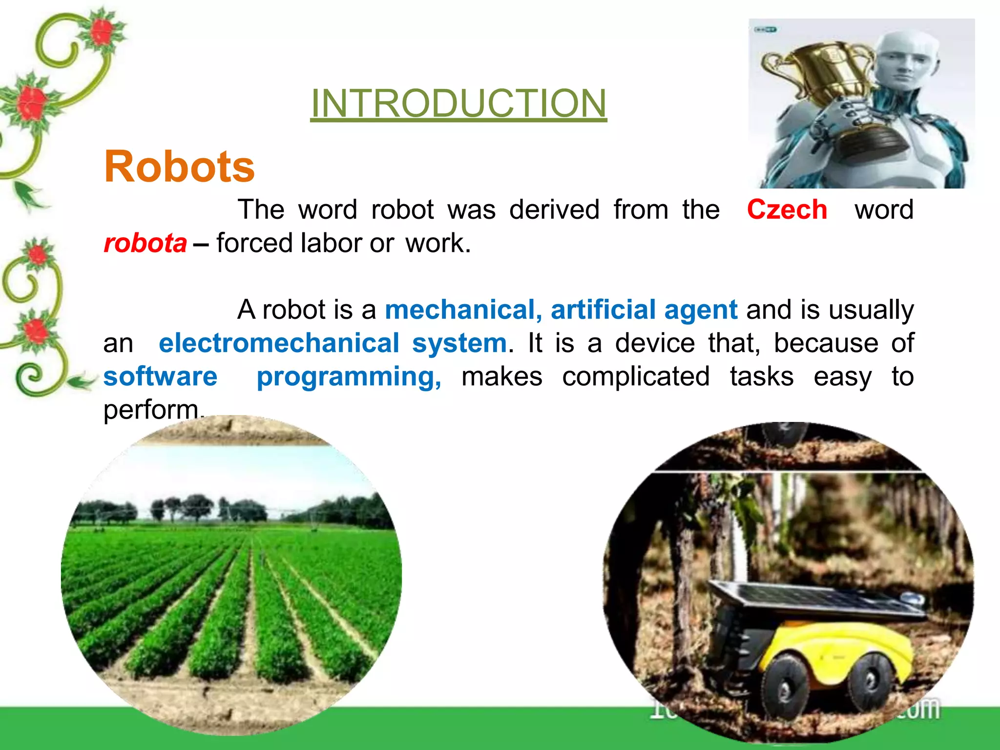 Robotics in Agriculture | PPTX