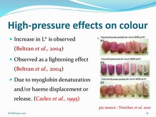 High Pressure Processing for Preservation of Meat | PPTX