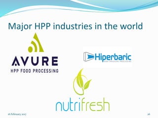 High Pressure Processing for Preservation of Meat | PPTX