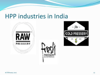High Pressure Processing for Preservation of Meat | PPTX