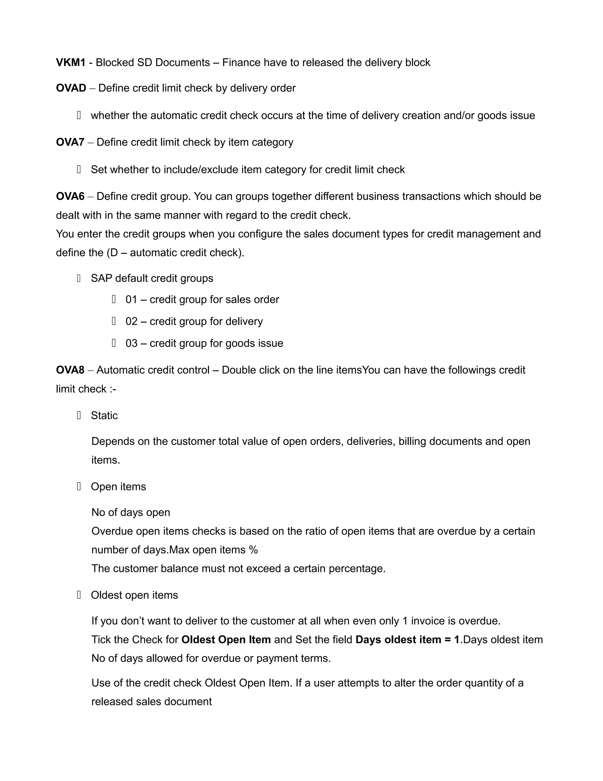 Credit setting | DOC