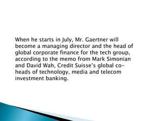 Credit Suisse Hires Veteran Tech Banker From Merrill - NYTimes.com ...