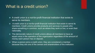 Credit Union in the Philippines | PPTX