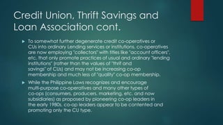 Credit Union in the Philippines | PPTX