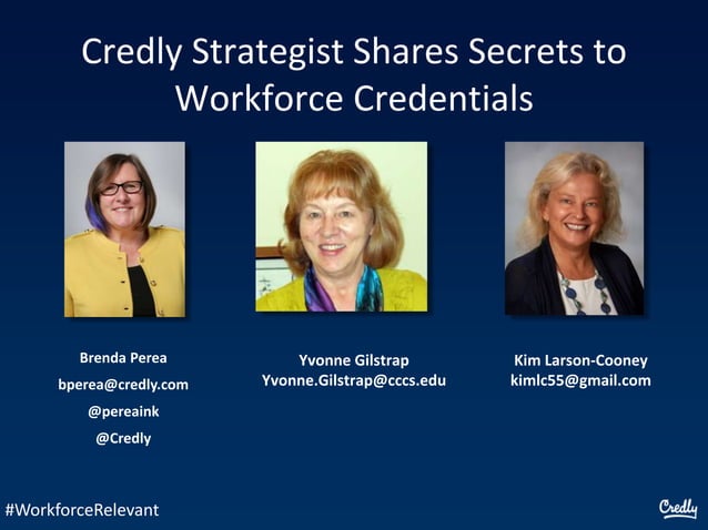 Credly Strategist Shares Secrets to Workforce Credentials | PPTX | Resume Writing and Advice ...