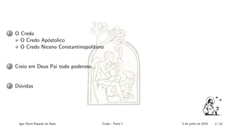 Credo parte 1 | PDF