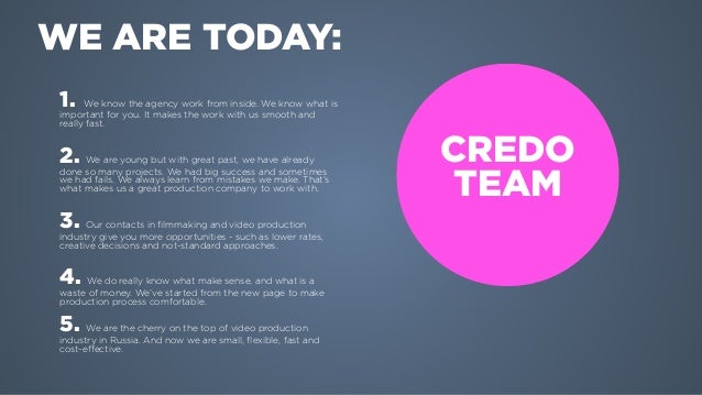 Credo presentation