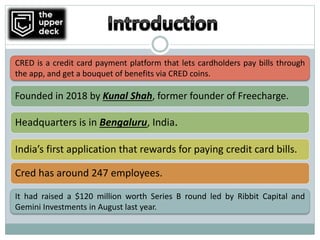 CRED marketing strategy | PPTX