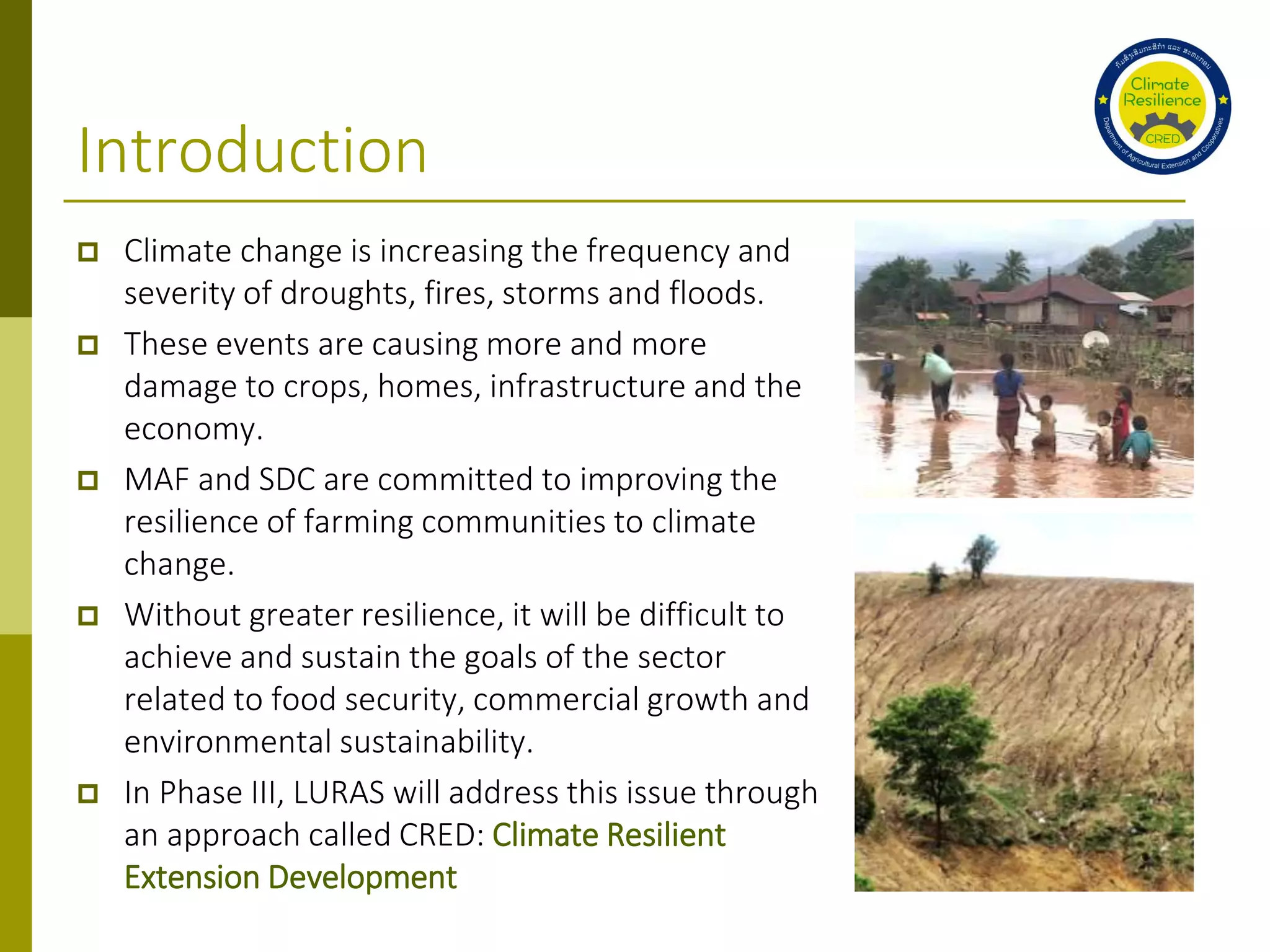Climate Resilient Extension Development (CRED) | PPTX