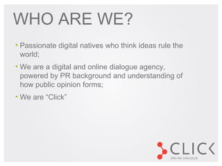 What is CLICK? | PPT | Social Networking | Internet