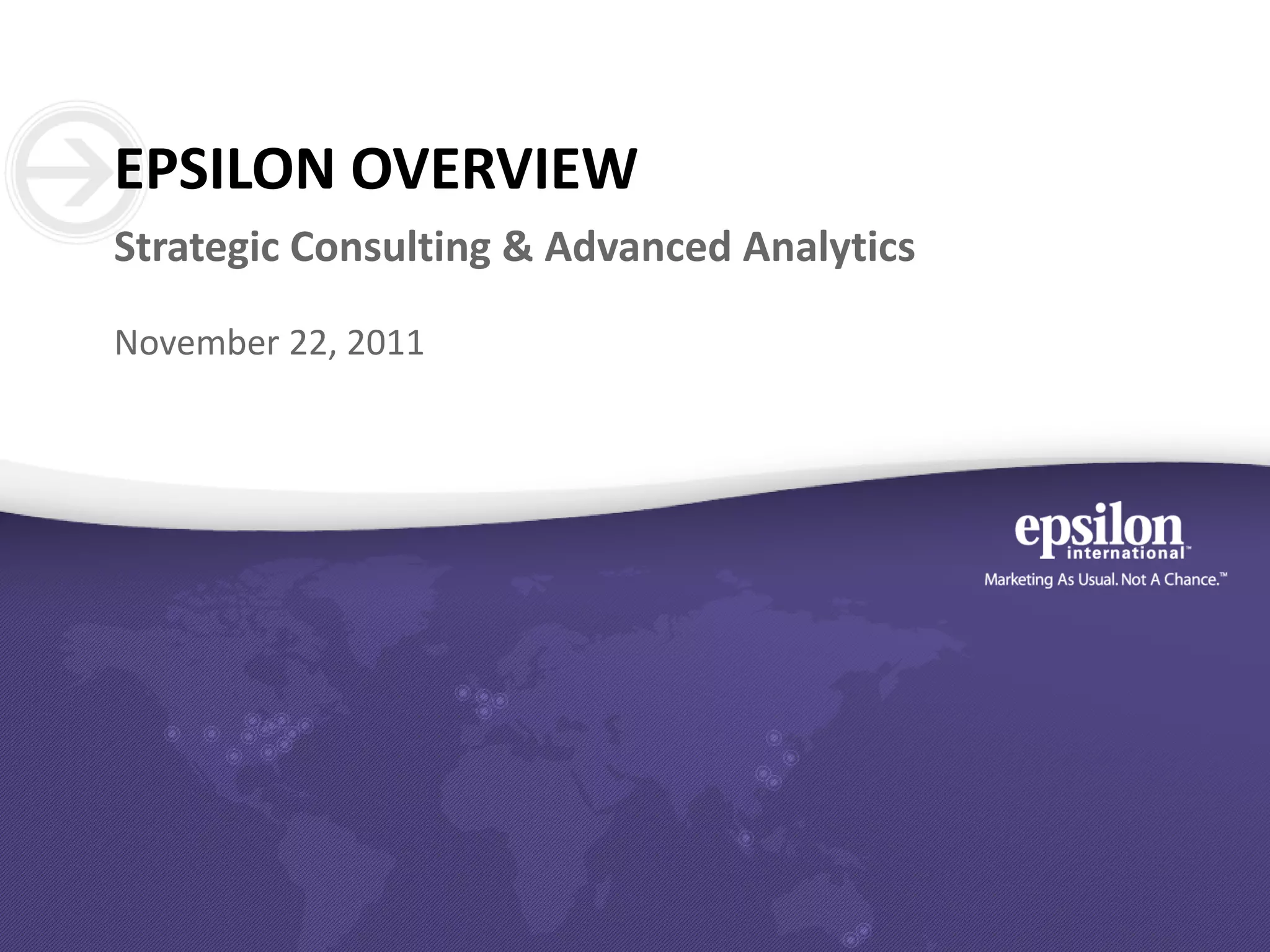 Epsilon Credentials 2011 | PPT