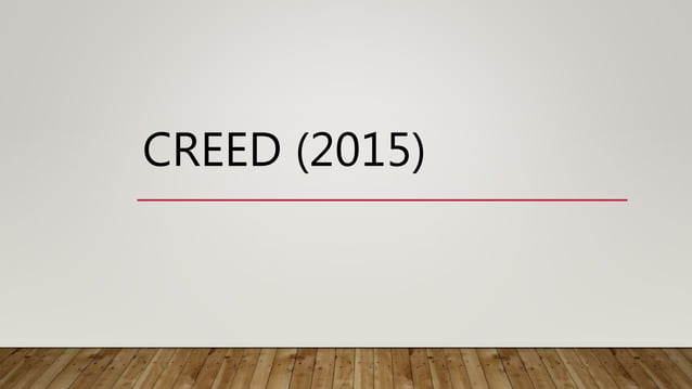 Art of the title 1 - Creed | PPT