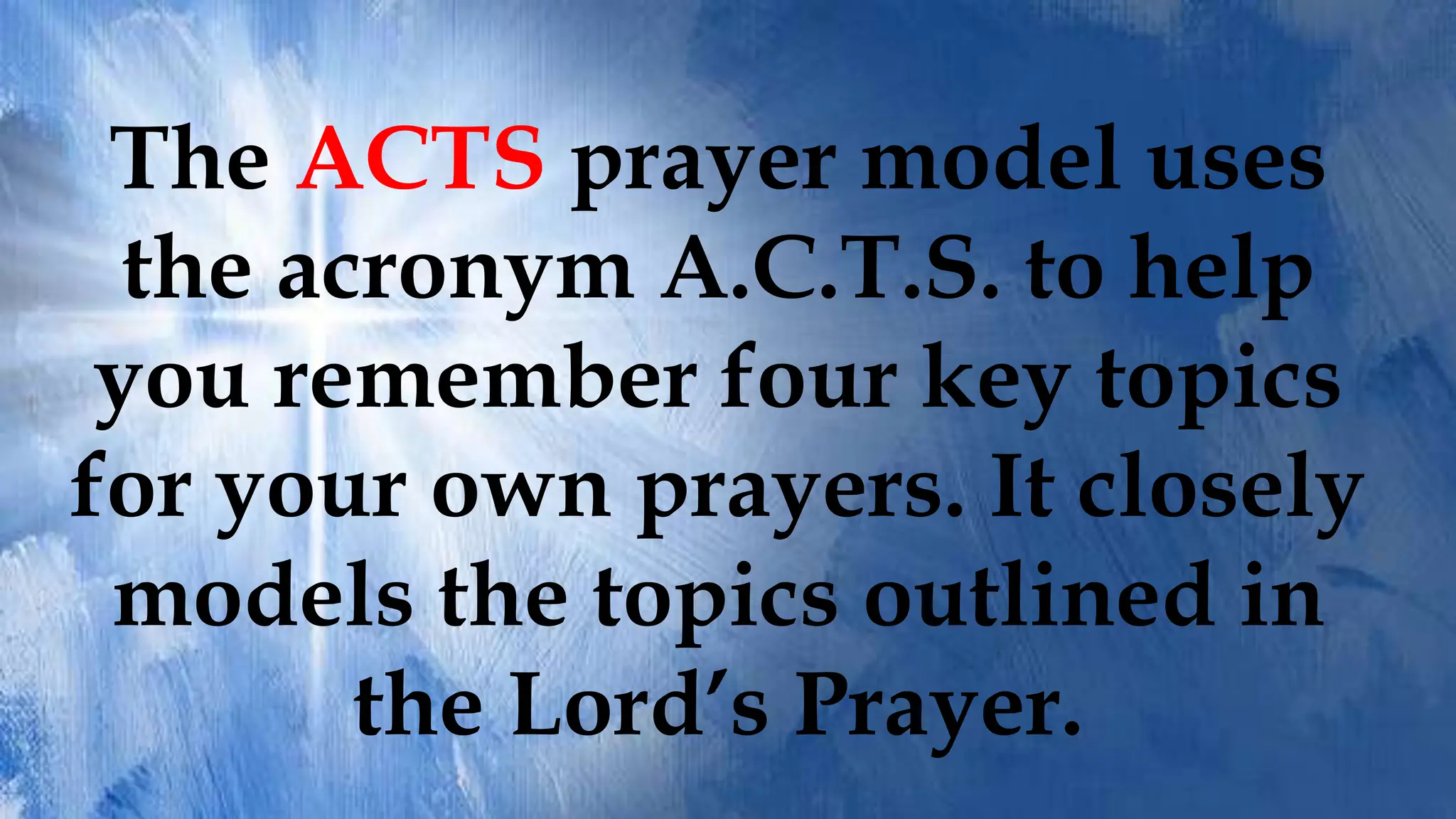 CREED prayer why to pray and how to pray .pptx