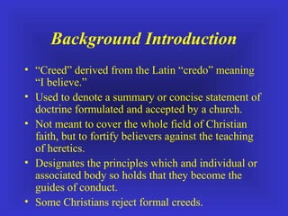 A Study of The Apostles' Creed | PPT