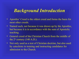 A Study of The Apostles' Creed | PPT