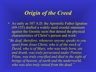 A Study of The Apostles' Creed | PPT