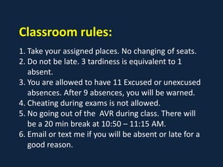 Creed class intro | PPT