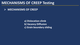 Creep Testing | PDF
