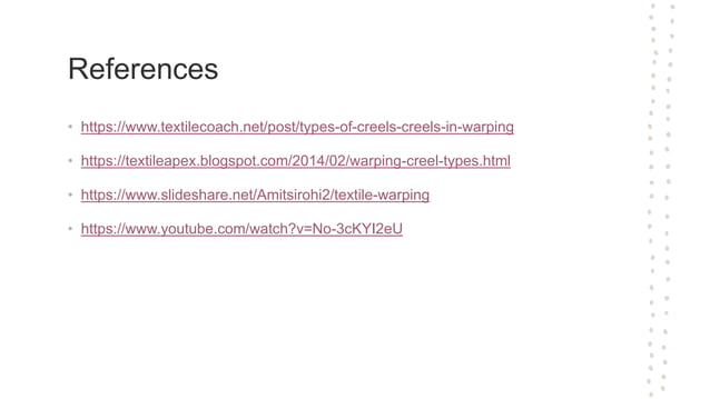 creel presentation | PPTX