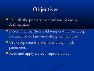 Introduction of creep | PPT