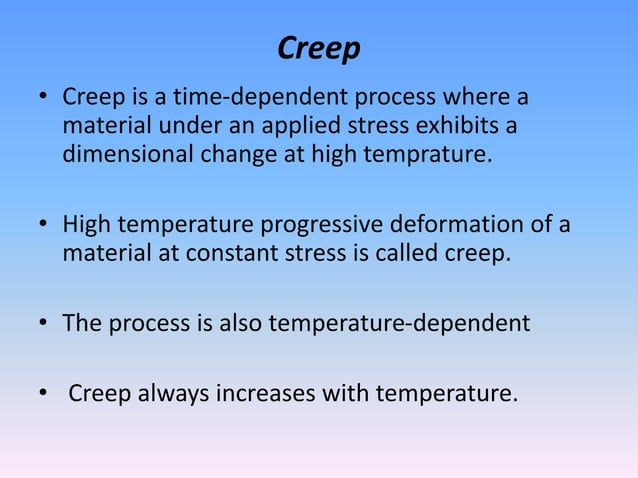 Creep | PPTX | Geology | Science