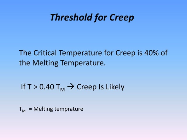 Creep | PPTX | Geology | Science