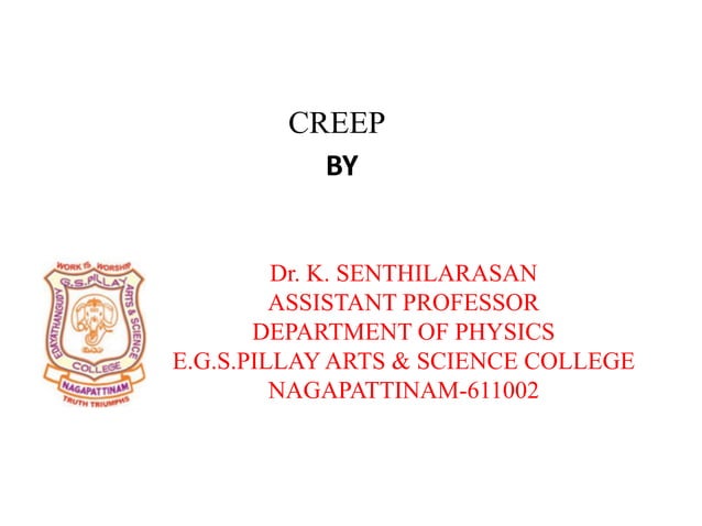 Creep | PPTX