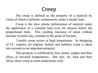 Creep | PPT | Free Download