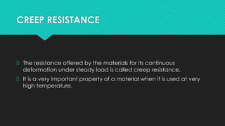 CREEP-CREEP TEST AND CREEP RESISTANT MATERIALS.pptx.pdf