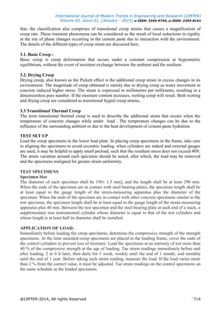 CREEP OF CONCRETE | PDF