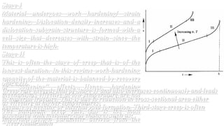 Creep deformation, creep curve, Larson Miller parameter, superalloys | PPT