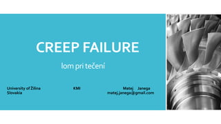 Creep Failure | PPTX