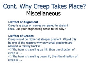 06 Creep of Rails (Railway Engineering Lectures هندسة السكك الحديدية ...