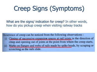 06 Creep of Rails (Railway Engineering Lectures هندسة السكك الحديدية ...
