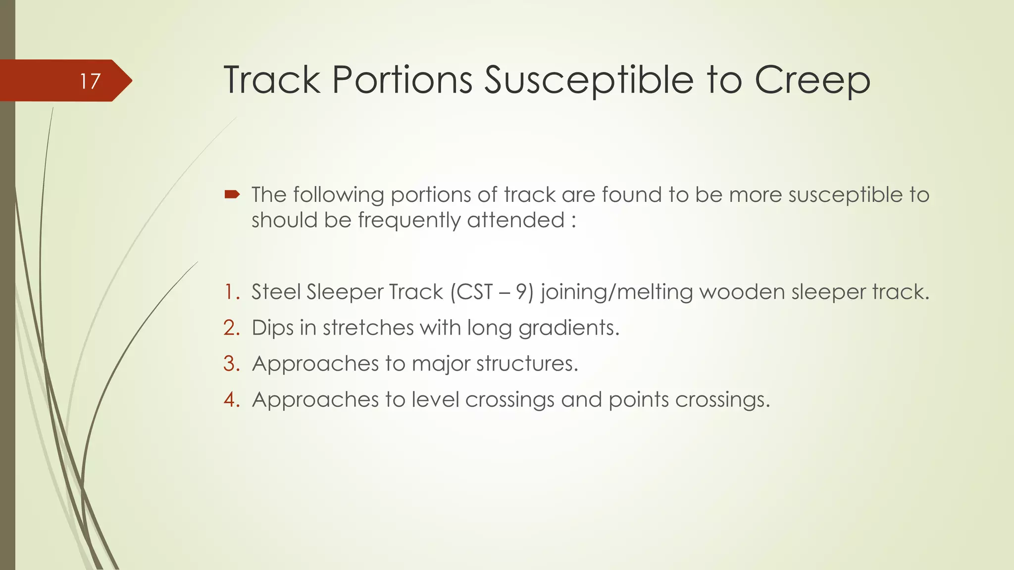 Creep of Rails.pdf | Rail Travel | Travel Type