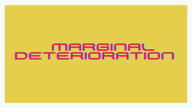 Amalgam Creeps and Marginal Breakdown | PDF | Dental Health | Diseases ...