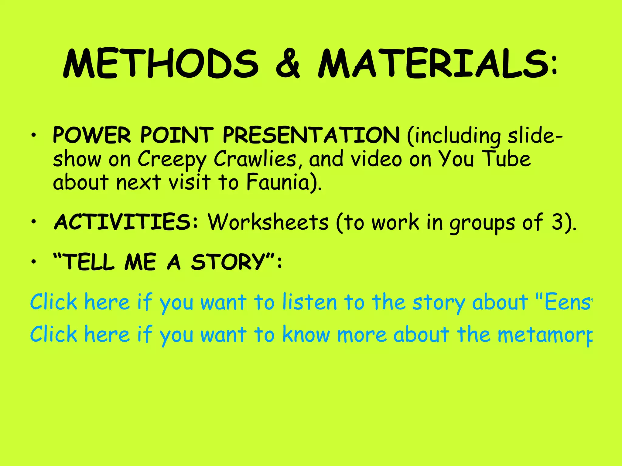 Creepy Crawlies Final Version | PPT