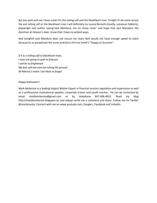 Creepy Scary Rolling Calf and the Blackheart Man | DOCX